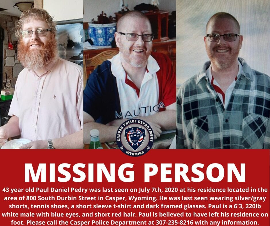 Paul Daniel Pedry - Missing Persons Center