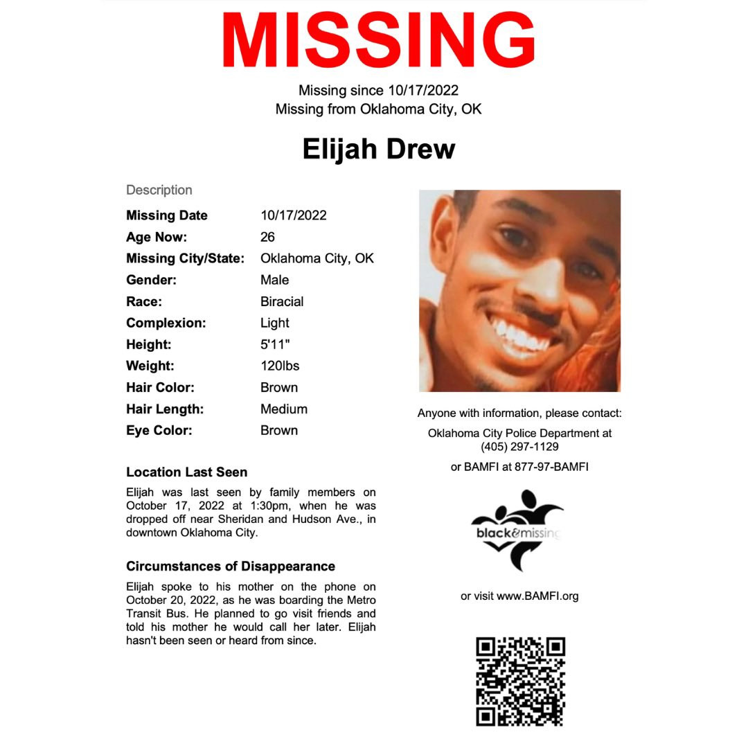 Elijah Micahel Drew - Missing Persons Center
